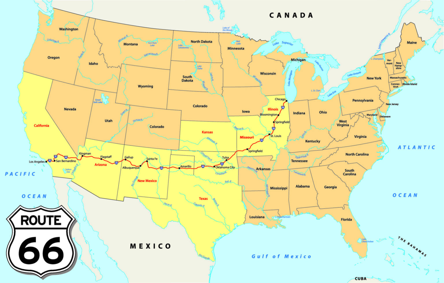 Roadtrip sur la Route 66 : itinéraires et étapes | Lost In The USA