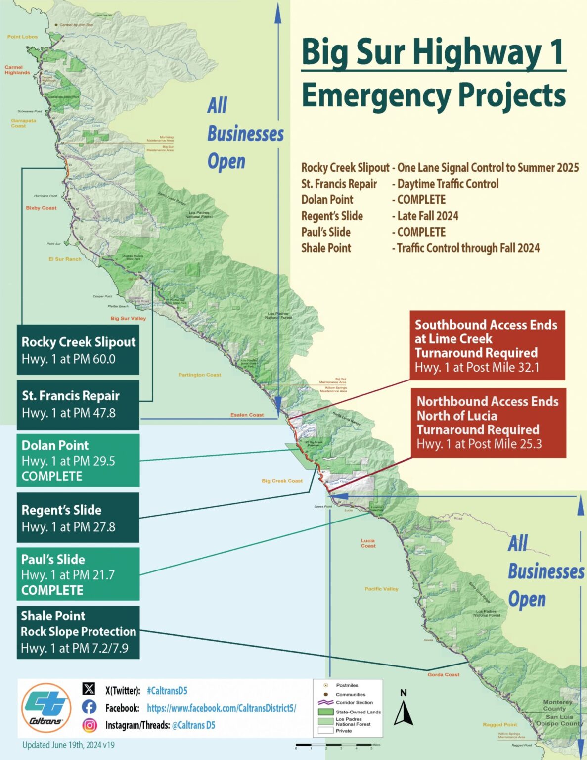 Californie : la Highway 1 a enfin rouvert entièrement le 14 janvier ...